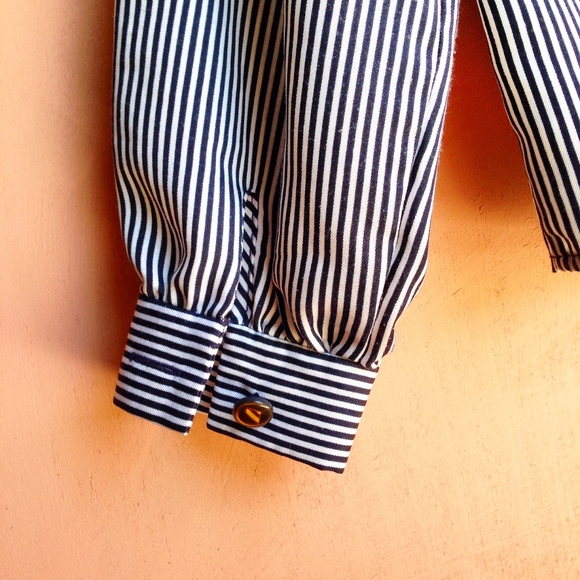 Vintage | Tops | Vintage Jacksons Fashions Blue White Button Up | Poshmark